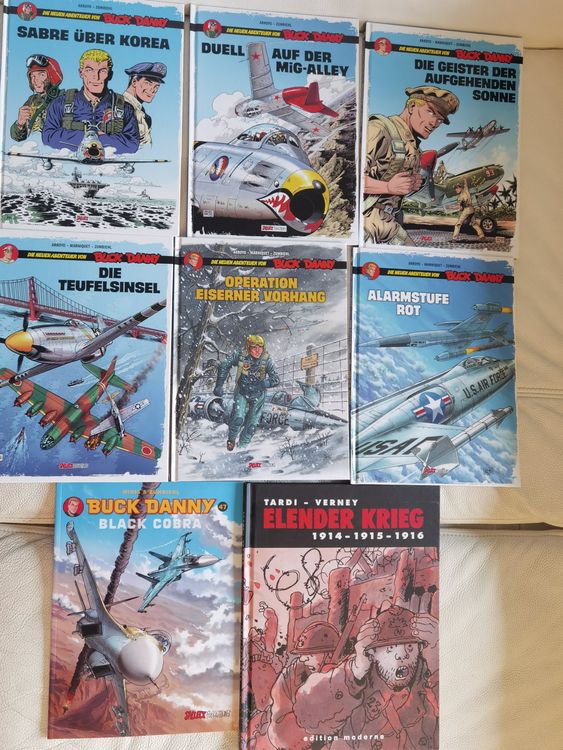 7 Bände Buck Danny und Elender Krieg (1. Weltkrieg-Comic) (Gebraucht ...
