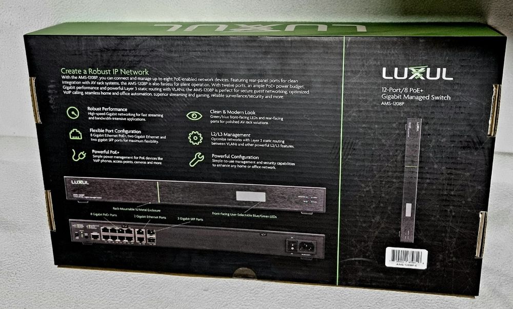 Netzwerk Switch - Luxul AMS-1208P (Neu und originalverpackt) in Emmen ...