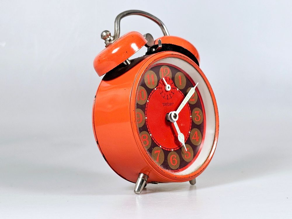 Vintage Wecker Peter Germany, Orange, 70er | Kaufen auf Ricardo