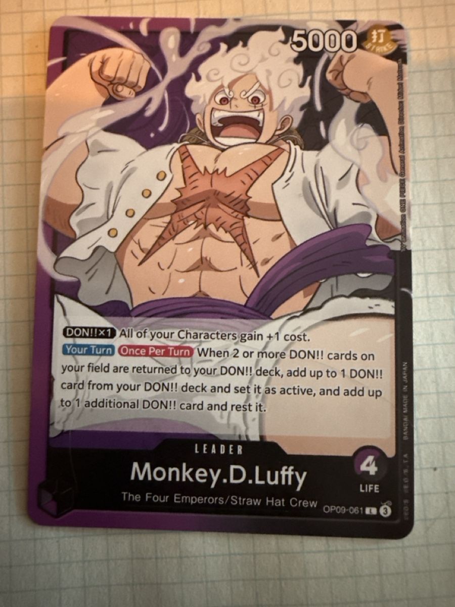 One Piece TCG: Monkey D. Luffy OP09-061 Leader (Neu (gemäss ...