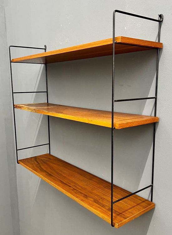 Mid Century String Regal Teak farbig Bauhaus Design | Kaufen auf Ricardo