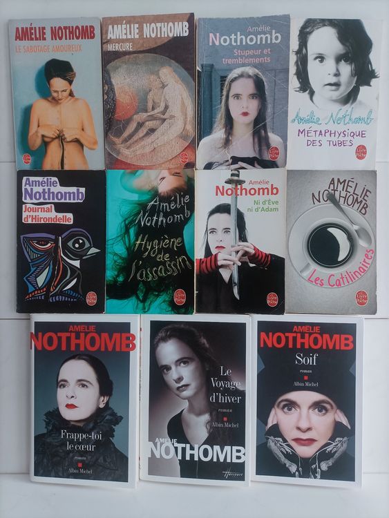 Lot 11 romans Amélie Nothomb / Albin Michel - Le livre de po (Gebraucht ...