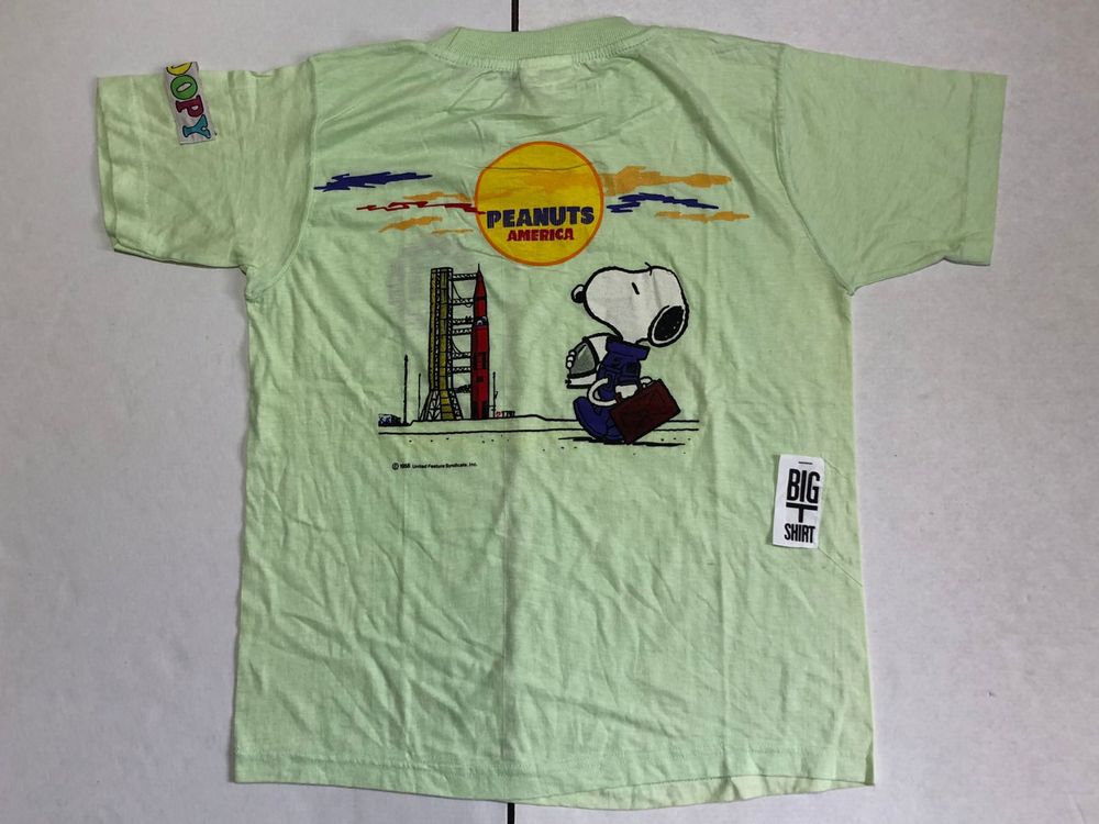 Vintage 90s T-Shirt doppelt print Snoopy Peanuts Gr.XS NEU (Neu (gemäss Beschreibung)) in ...