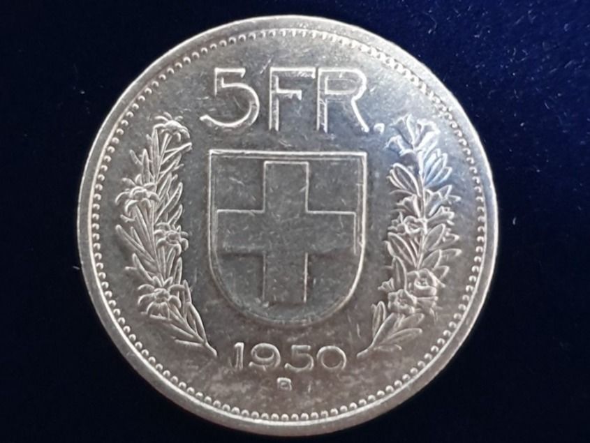 5 CHF ARGENT 1950 15g (12,525 g fein) | Kaufen auf Ricardo