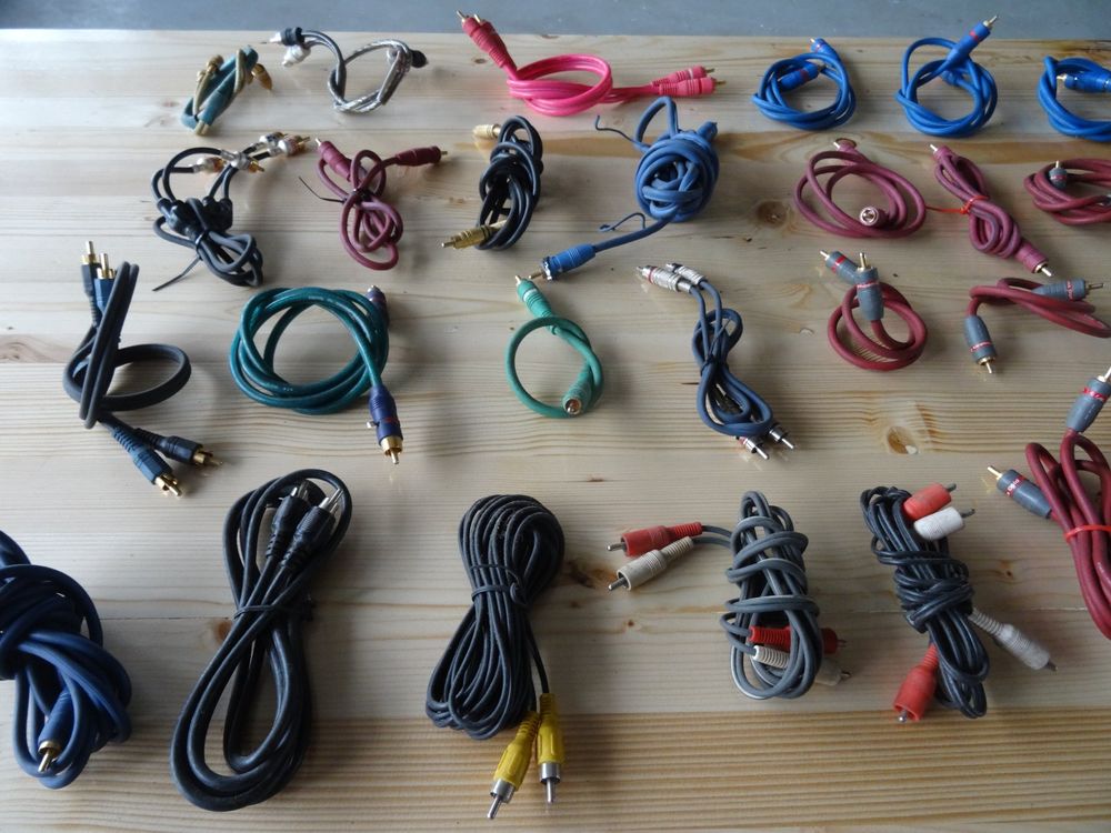 Cinch Kabel Subwoofer Kabel 40 Stück für Stereoanlagen Auto | Kaufen ...