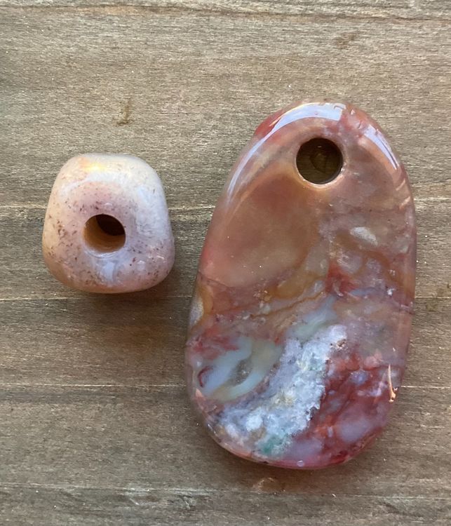 Chalcedon Set, Anhänger und Perle mit Loch | Kaufen auf Ricardo