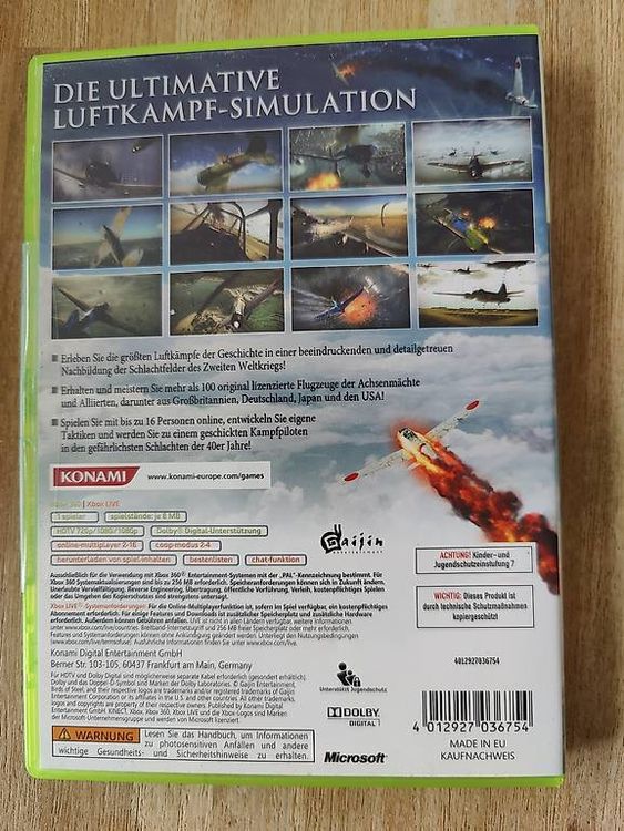 Birds of Steel Xbox 360 Game Spiel Luftkampf Simulation (Gebraucht) in ...