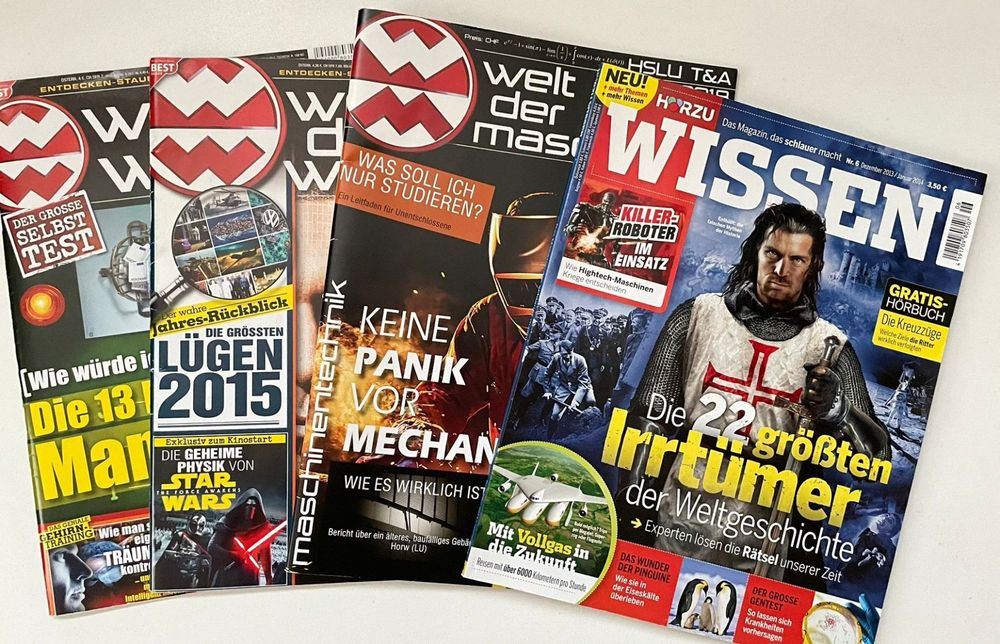 3 Welt der Wunder Hefte und ein Wissen Magazin | Kaufen auf Ricardo