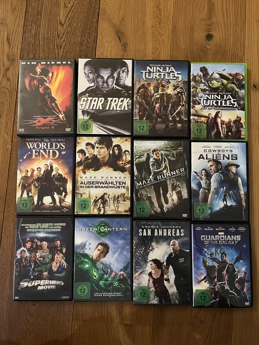 DVD Sammlung: Action, Science Fiction & Superhelden (12 Stk) (Gebraucht ...