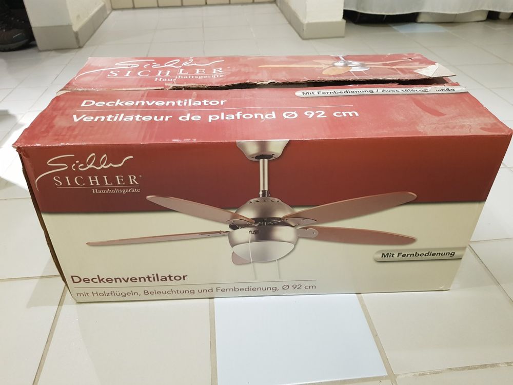 Deckenventilator mit Licht NEU (Neu und originalverpackt) in ...