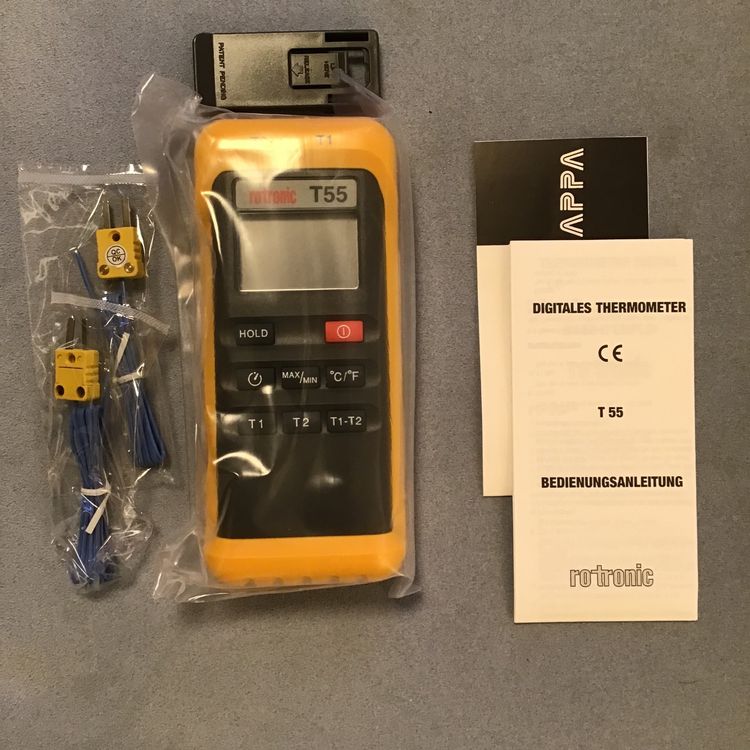 Temperaturmessgerät Rotronic T55 2 Kanal Typ K (Neu und ...