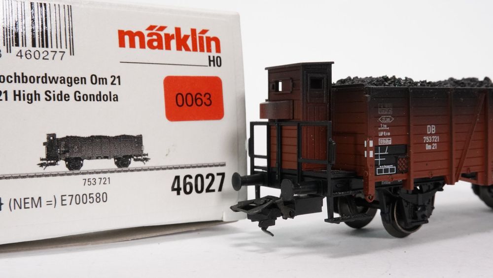 c4 Märklin 46027 Offener Hochbordwagen 0m 21 (0062) (Gebraucht) in ...