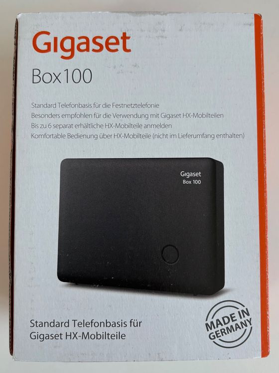 Gigaset Box 100 (DE-Version), Telefonbasis Festnetztelefonie (Gebraucht ...