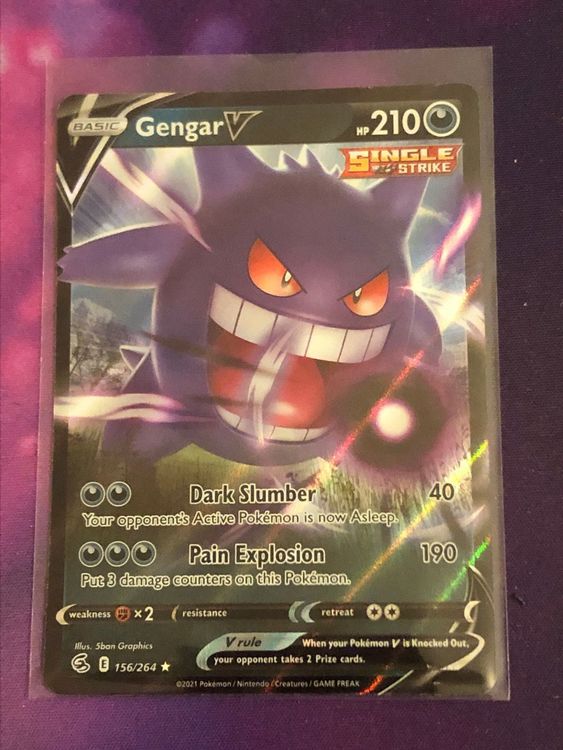 Fusion Strike Gengar V 156/264 EN (Neu (gemäss Beschreibung)) in Baar ...