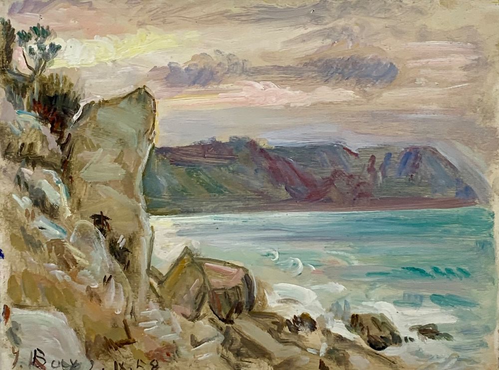 Hanny Bay (1885-1978) Küsten Szene mit Felsen Gemälde (Gebraucht) in Root für CHF 60 – mit ...