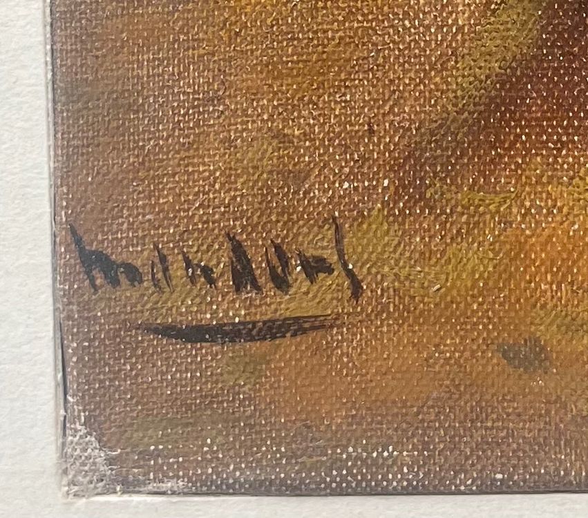 Wald Szene Gemälde, Unleserlich Signiert | Kaufen auf Ricardo