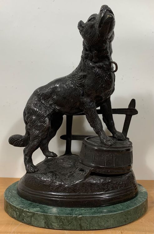 Top Bronze Skulptur von einem Hund (Gebraucht) in Root für CHF 85 – mit Lieferung auf Ricardo kaufen