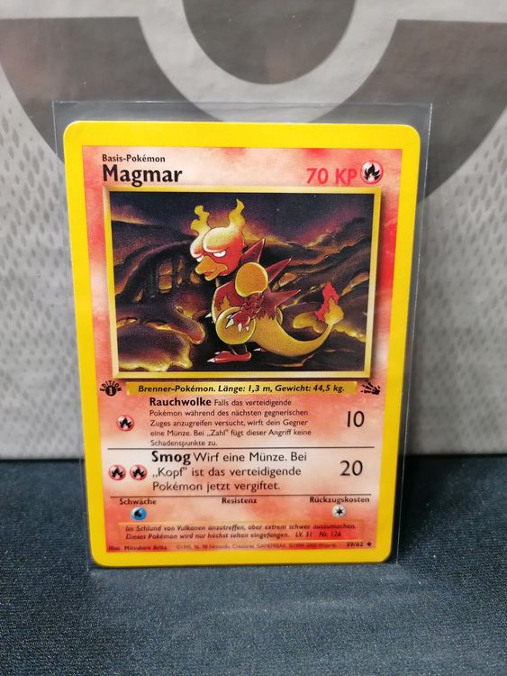 1. EDITION MAGMAR FOSSIL 1999 POKEMON KARTE (Gebraucht) in Uerzlikon ...