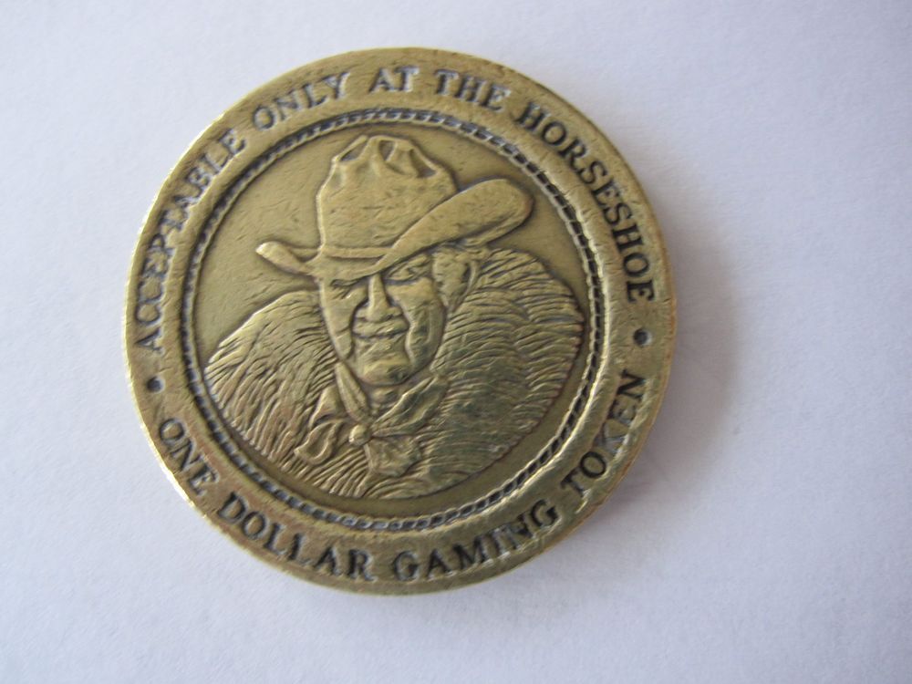 ONE DOLLAR GAMING TOKEN BINION's HORSESHOE POKER LAS VEGAS (Gebraucht ...