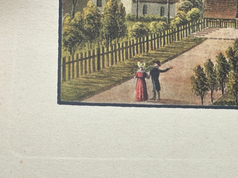 Gravure sur papier "Bercher" par Jakob Samuel Weibel 1827 (Gebraucht ...