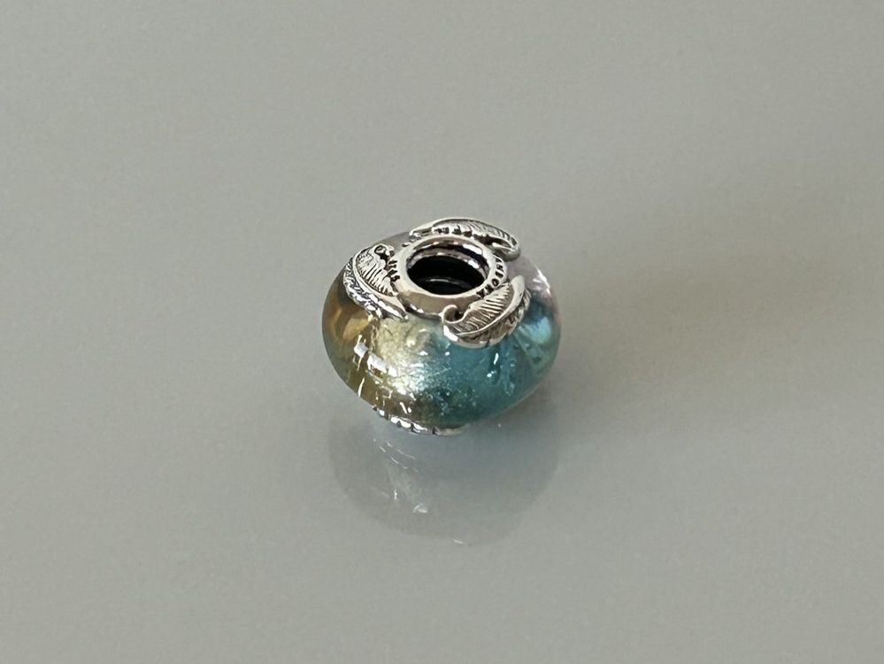 Original Pandora Multicolour Murano & Curved Feather Charm | Kaufen auf ...