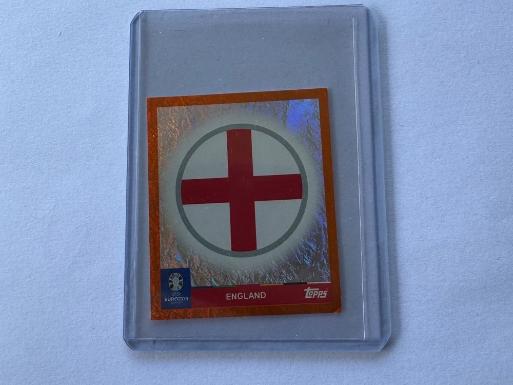 ORANGE ENGLAND BADGE ENG 1 EURO 2024 Deutschland TOPPS (Neu (gemäss ...