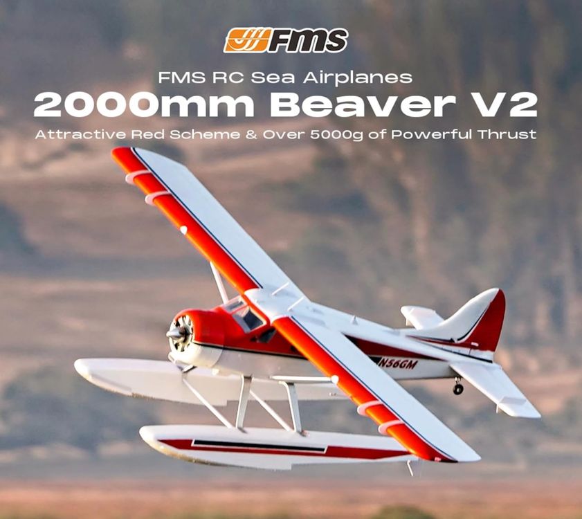 FMS Beaver V2 - PNP Set - 2000mm, inkl. Räder und Schwimmer (Neu und originalverpackt) in ...