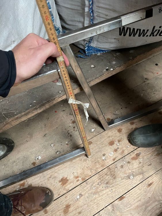 Wandhalter Edelstahl für Regal 4kt. Rohr 30x30 (paar) Los 8 (Gebraucht ...