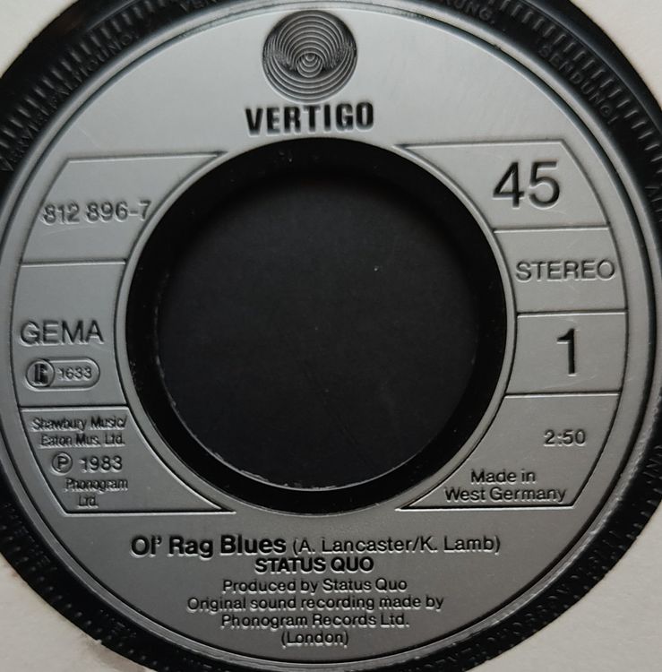 Vinyl-Single Status Quo - Ol' Rag Blues | Kaufen auf Ricardo