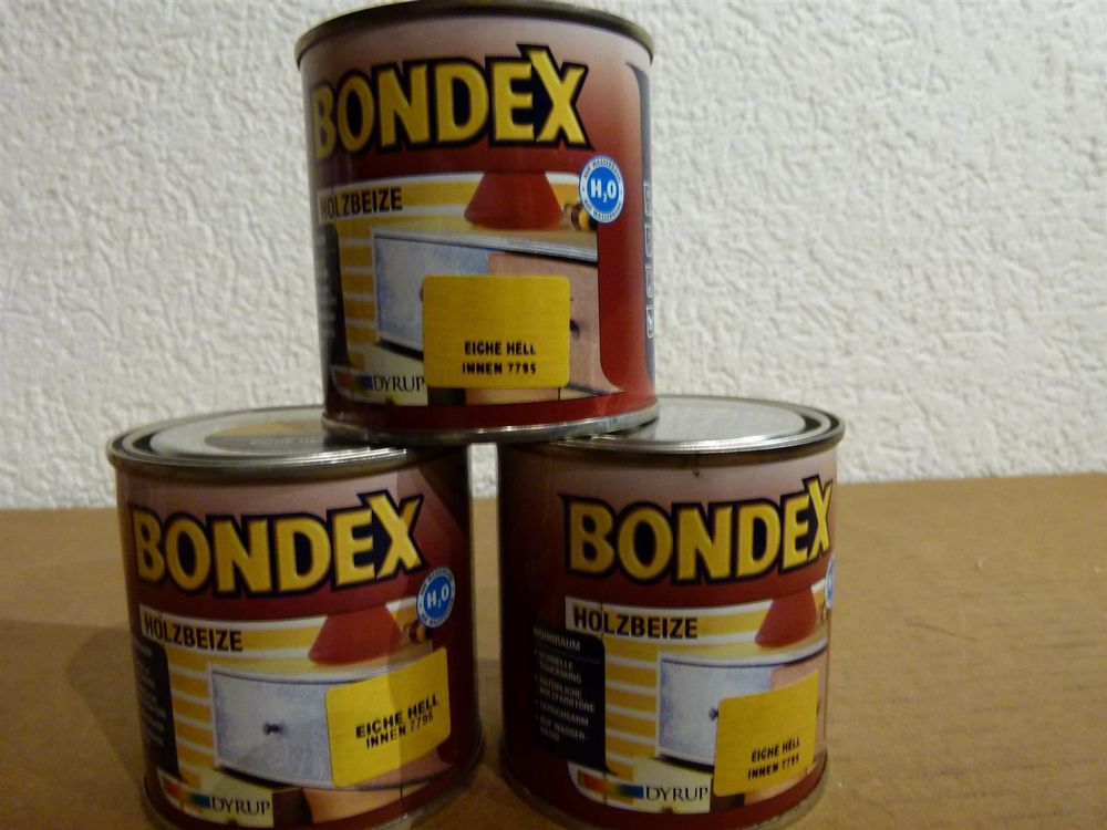 3 Stk. Holzbeize Bondex je 0.25l | Acheter sur Ricardo