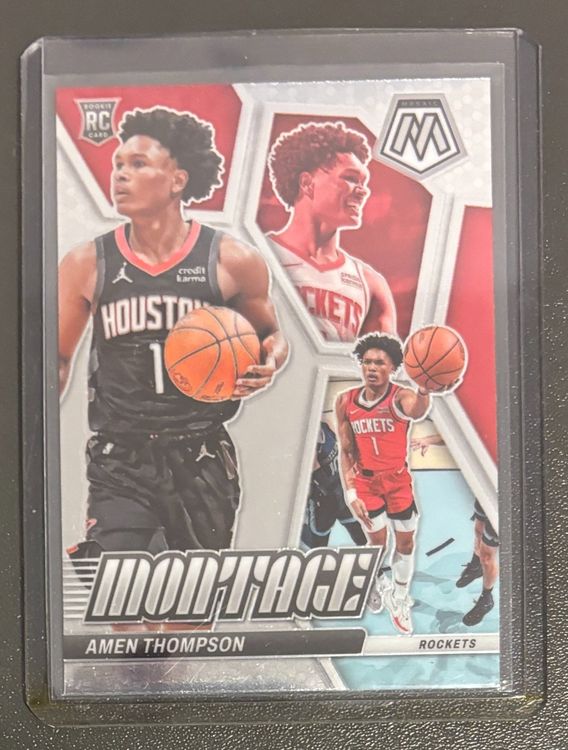 NBA Amen Thompson 2023-24 Mosaic Montage Rookie Card (Neu (gemäss ...