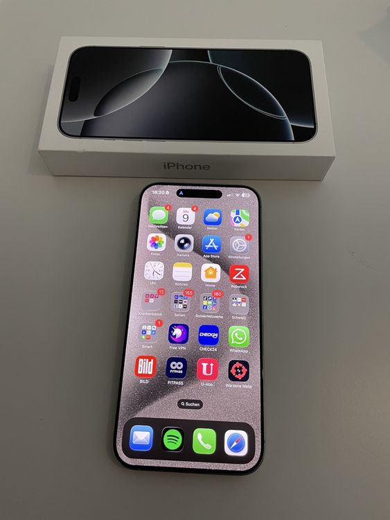 Apple iPhone 16 Pro Max, 256 GB Titanium White - Top Zustand (Gebraucht ...