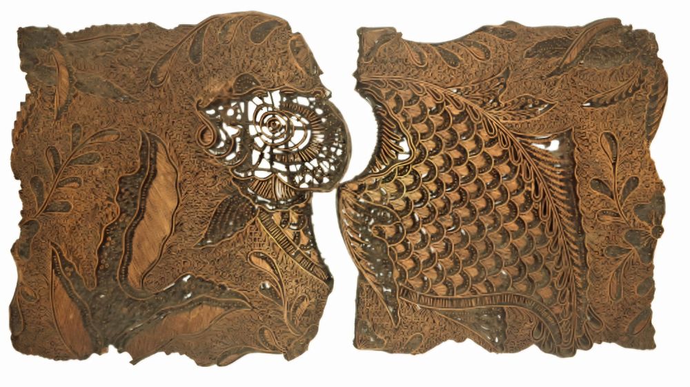 PAIR VINTAGE FISH BATIK COPPER STAMP (Gebraucht) in Winterthur für CHF ...