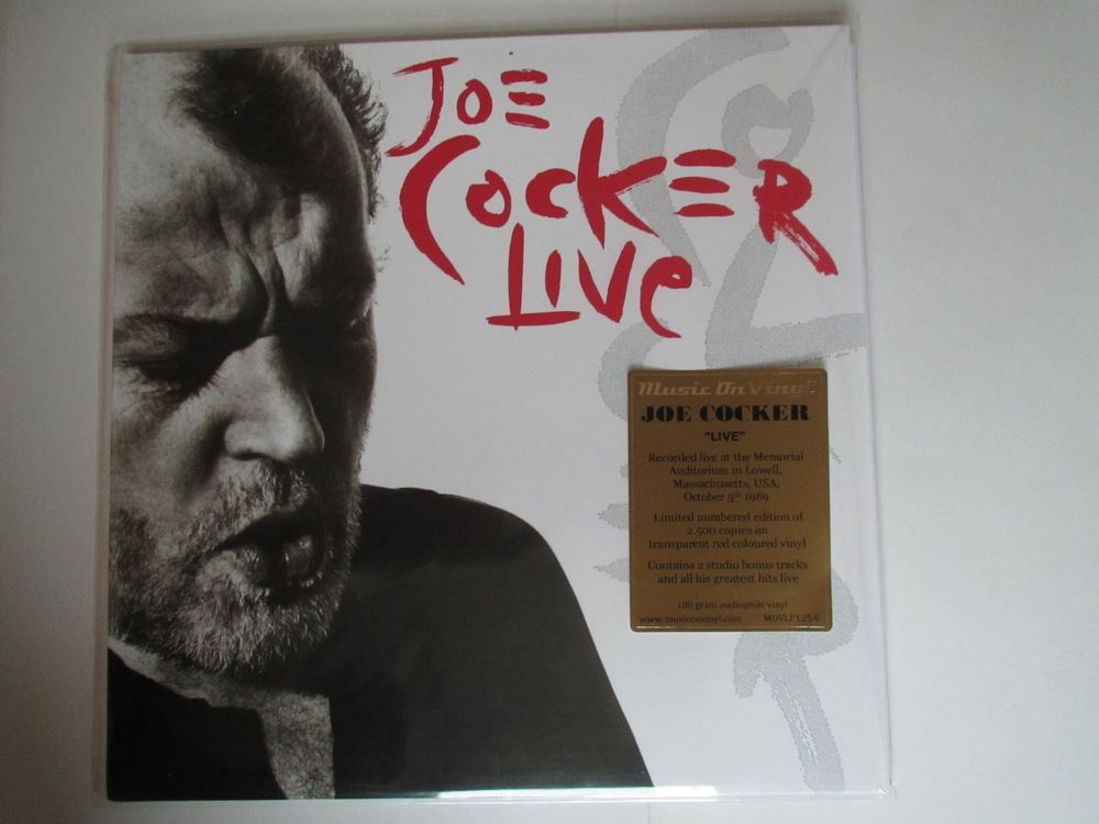Joe Cocker Live, Doppelalbum Vinyl, Nr. 2454/2500 (Neu und ...