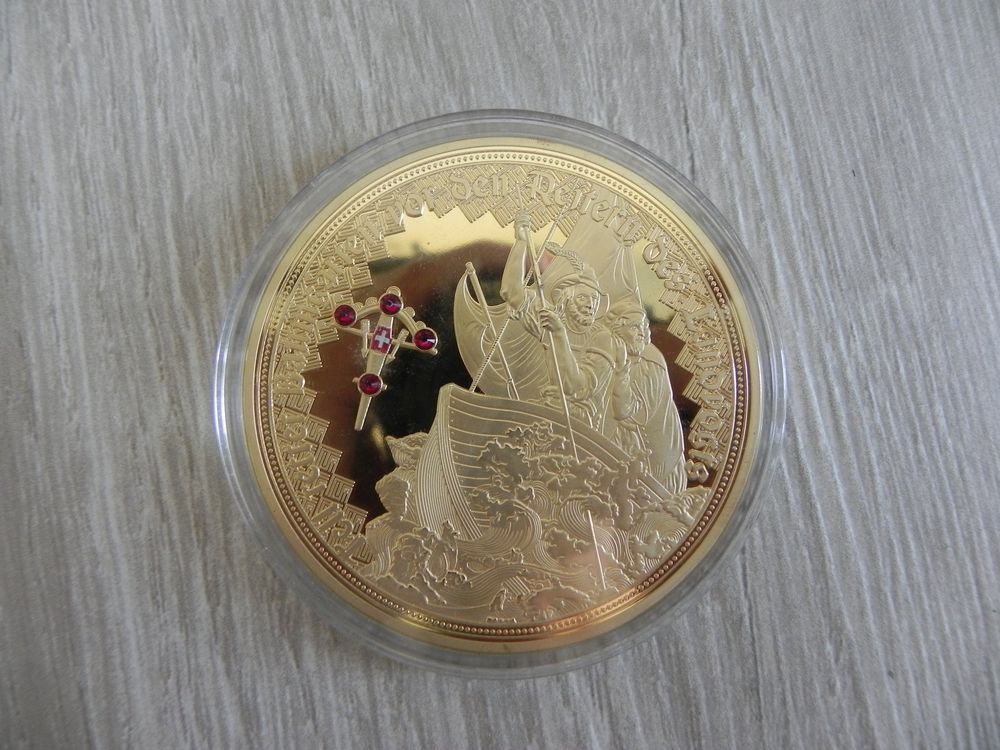 Riesige Medaille Wilhelm Tell erschiesst Gessler - 134 g (Gebraucht) in ...