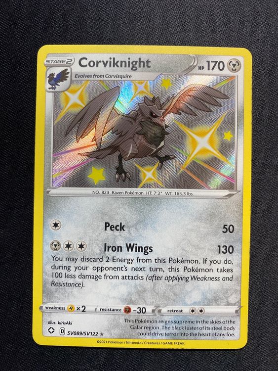 Shiny Corviknight - SV89/122 - EN (Neu (gemäss Beschreibung)) in Hausen ...