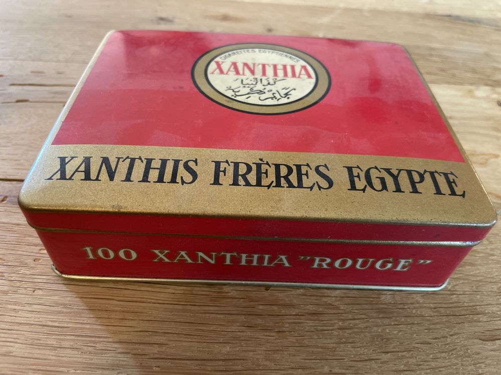 Xanthia Cigarettes antike Reklame Blechdose Ed. Laurens (Gebraucht) in ...