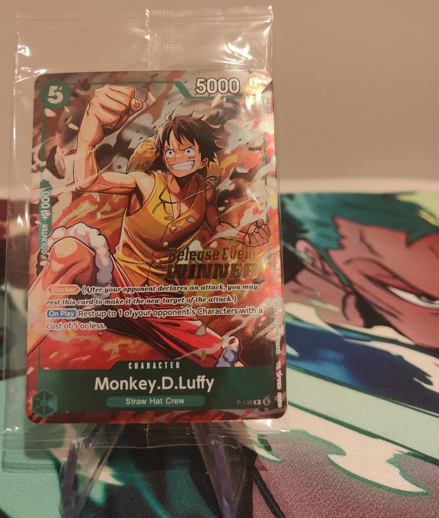 One Piece TCG Monkey.D.Luffy Release Event Winner Pack NM-MT (Neu und ...
