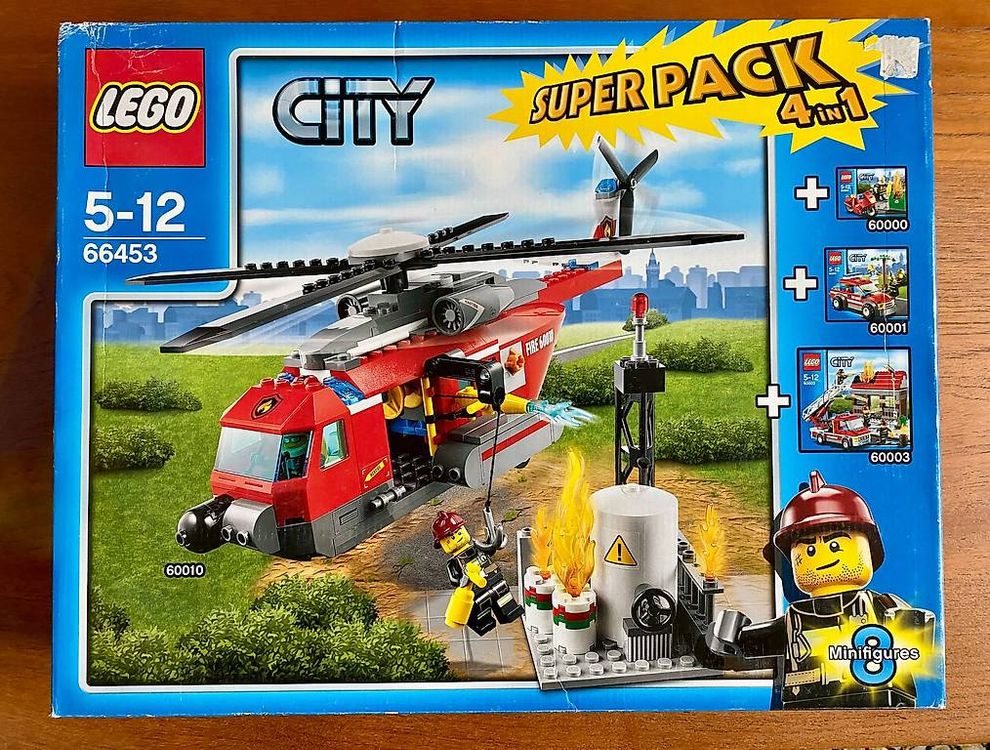 LEGO City 60000, 60001, 60003, 60010, Super Pack 4 in 1 OVP. (Gebraucht ...