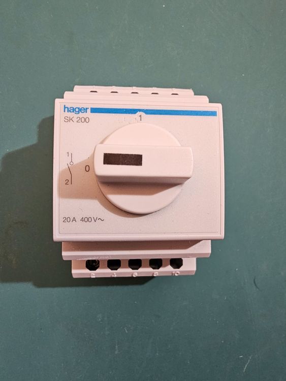 EB-Drehschalter HAGER SK200 1-Polig 400V/20A (Gebraucht) in Zürich für ...