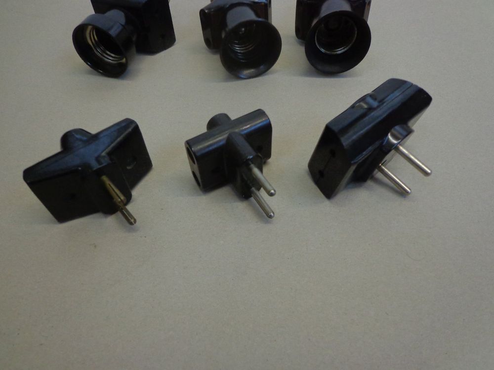 3 alte Stromdiebe + 3 alte Stecker (Gebraucht) in für CHF 12 – mit ...