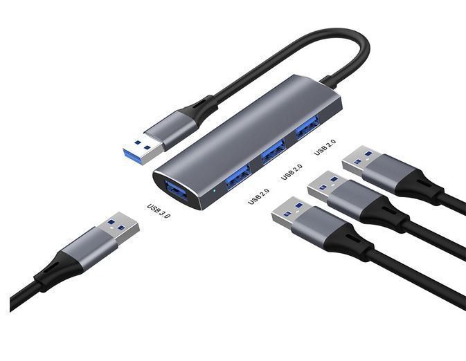NEU High Speed Hub 4 Ports USB 3.0 und 3x USB 2.0 (Neu und ...