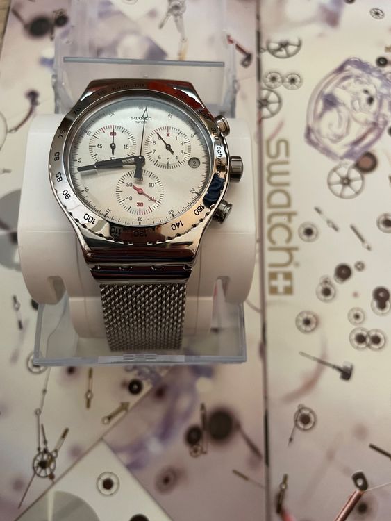 Swatch Uhr Silverish YVS405G | Kaufen auf Ricardo