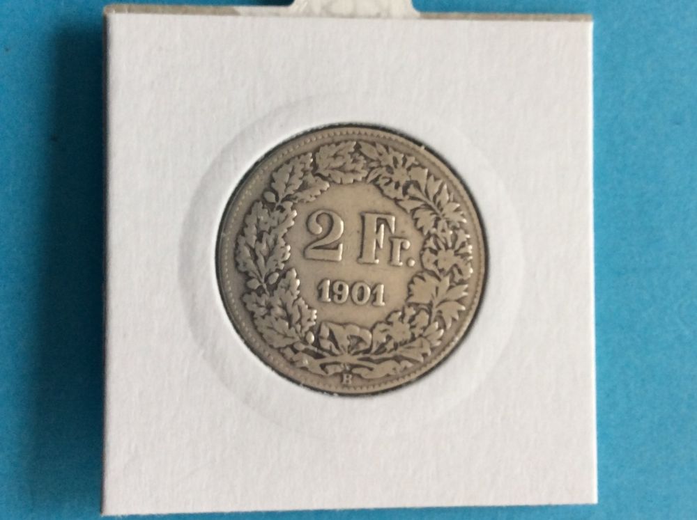 2 francs 1901 Jolie et Rare (D'occasion) à Genève pour CHF 71 – avec ...