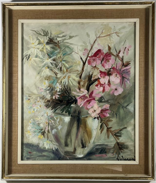 Grosse Stilleben Gemälde mit Blumen, Unleserlich Signiert (Gebraucht) in Root für CHF 19 – mit ...