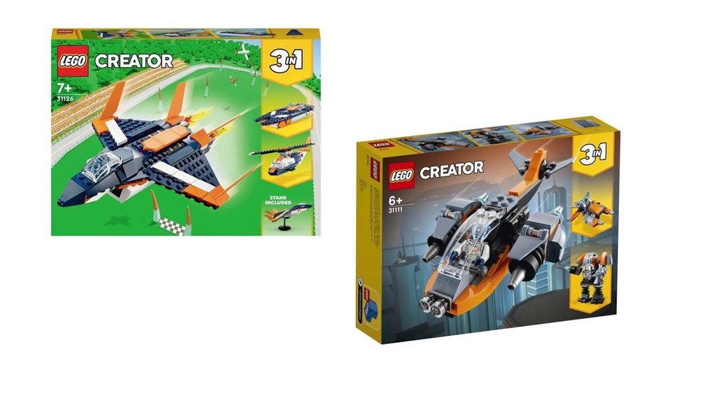 LEGO 31126 + 31111 Creator3-in-1 Überschalljet &Cyber-Drohne | Kaufen ...