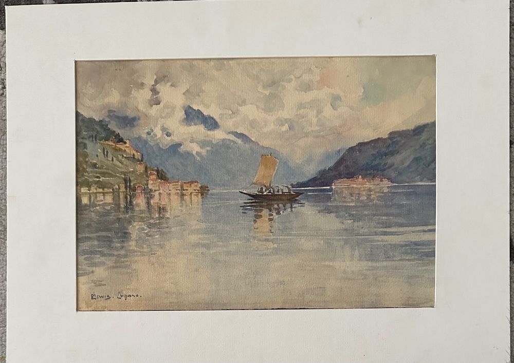 Antike See Ansicht aus Lugano Unl.Sig. | Kaufen auf Ricardo