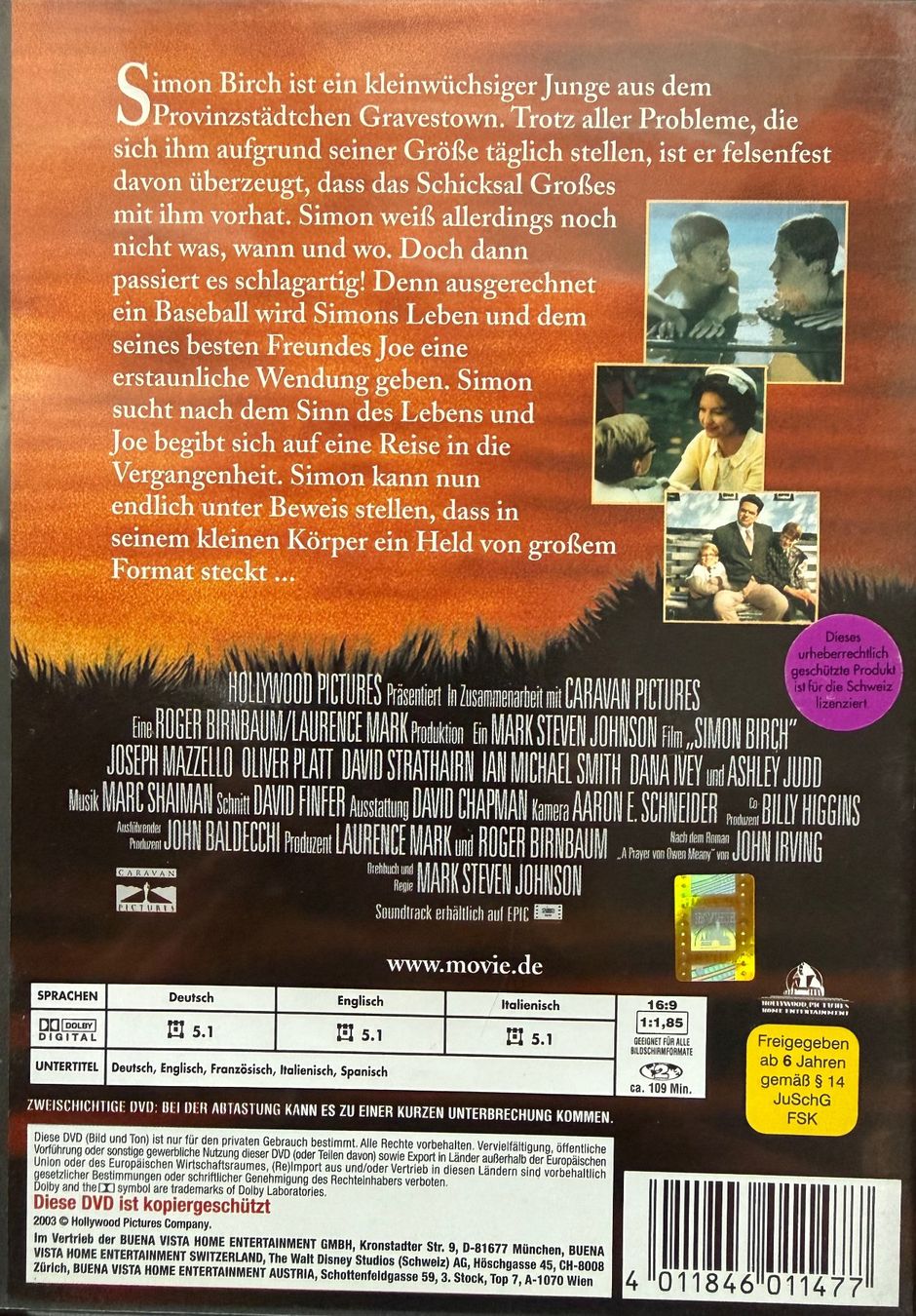 DVD - Simon Birch (Gebraucht) in Zäziwil für CHF 2.9 – mit Lieferung ...