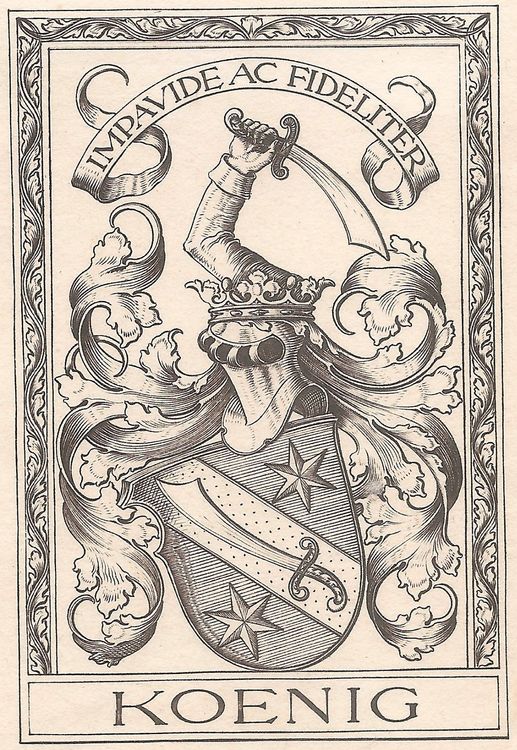 Ex-libris héraldique Koenig, Bern | Kaufen auf Ricardo