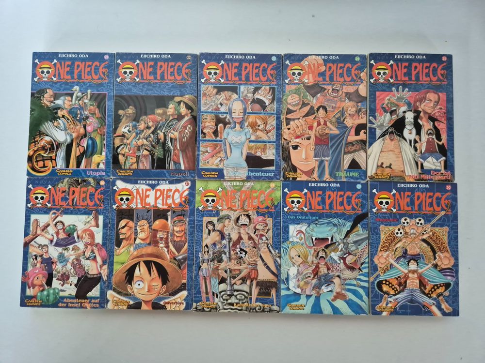 One Piece Manga Bücher Volume 21 - 30 (Comics Series Set) (Gebraucht ...